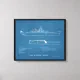 Blueprint USS Missouri BB-63 Canvas Print | Zazzle