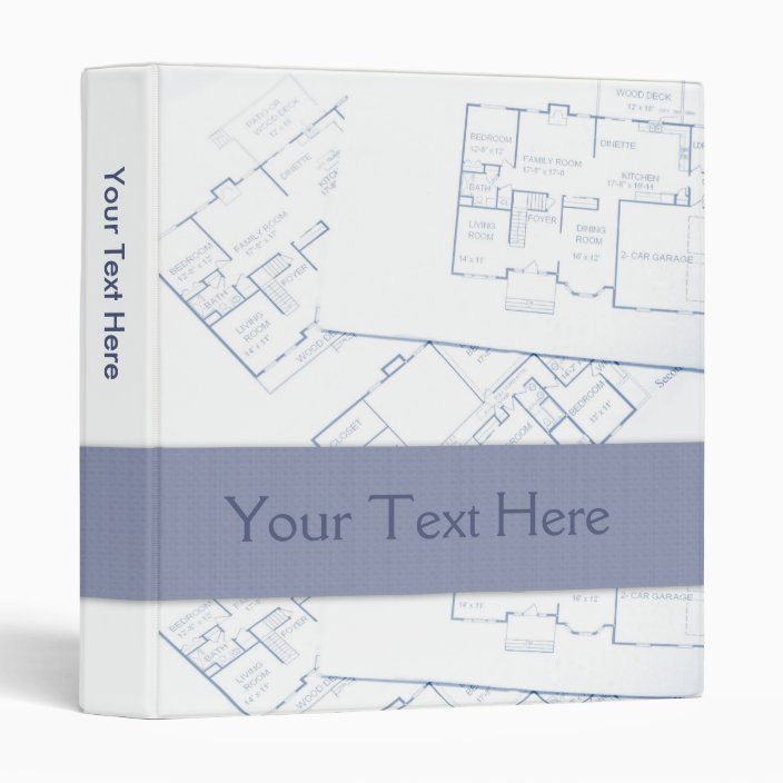 Blueprints Binder | Zazzle.com
