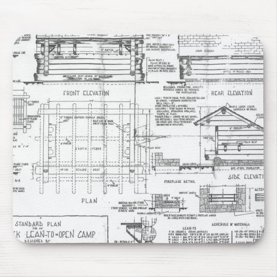 Blueprints Mouse Pad | Zazzle