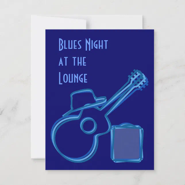 Blues Guitar Invitation | Zazzle