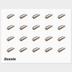 Blues Harmonica - Sticker | Zazzle