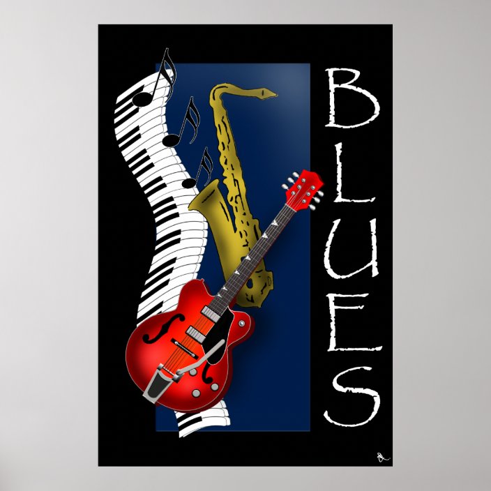 Blues Poster | Zazzle.com