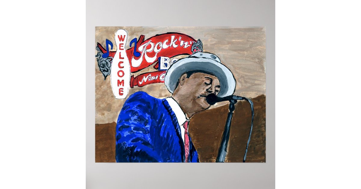 Blues Singer Poster | Zazzle