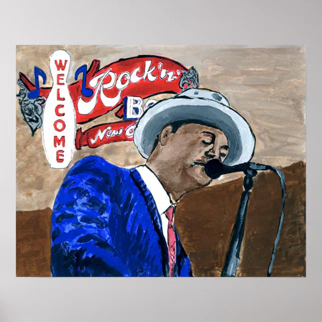 Blues Singer Poster | Zazzle