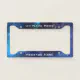 BlueSpace Themed Number Plates - Custom Name Space License Plate Frame ...