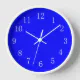 Bluest Blue Kitchen Wall Clock | Zazzle