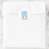 Bluetooth Funny Technical Blue Tooth Pun Classic Round Sticker | Zazzle