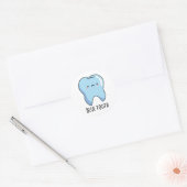 Bluetooth Funny Technical Blue Tooth Pun Classic Round Sticker | Zazzle