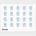 Bluetooth Funny Technical Blue Tooth Pun Classic Round Sticker | Zazzle