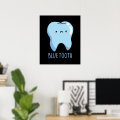 Bluetooth Funny Technical Blue Tooth Pun Dark BG Poster | Zazzle
