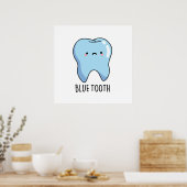 Bluetooth Funny Technical Blue Tooth Pun Poster | Zazzle