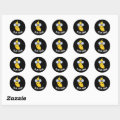 Blur-nana Funny Banana Pun Dark BG Classic Round Sticker | Zazzle