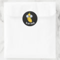 Blur-nana Funny Banana Pun Dark BG Classic Round Sticker | Zazzle