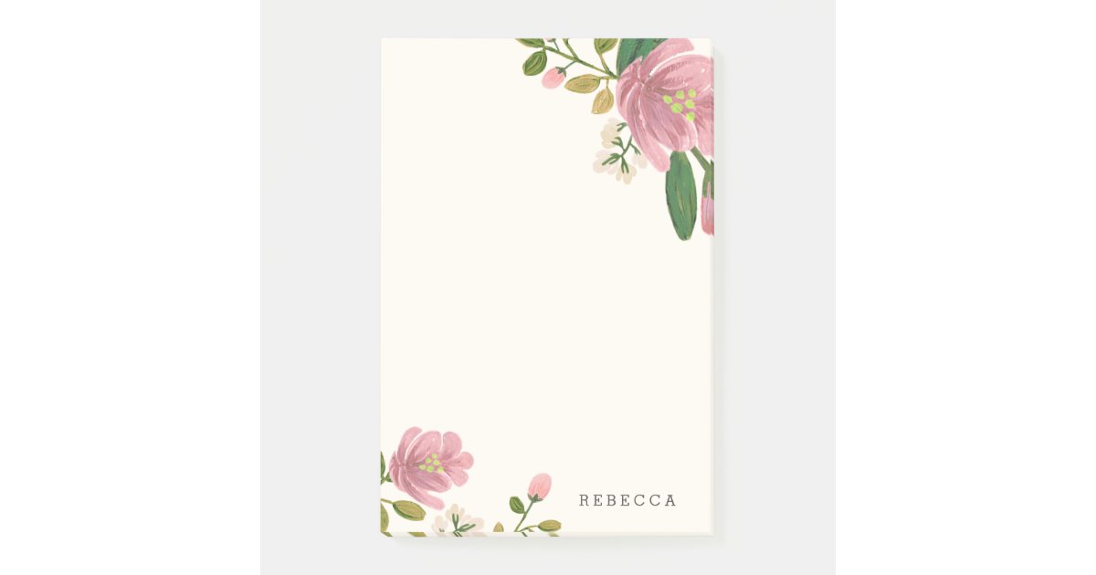 Blush Bouquet Post-it Notes | Zazzle