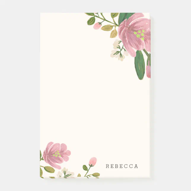 Blush Bouquet Post-it Notes | Zazzle