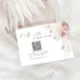 Blush Dusty Rose Floral Wedding QR Code RSVP Enclosure Card | Zazzle