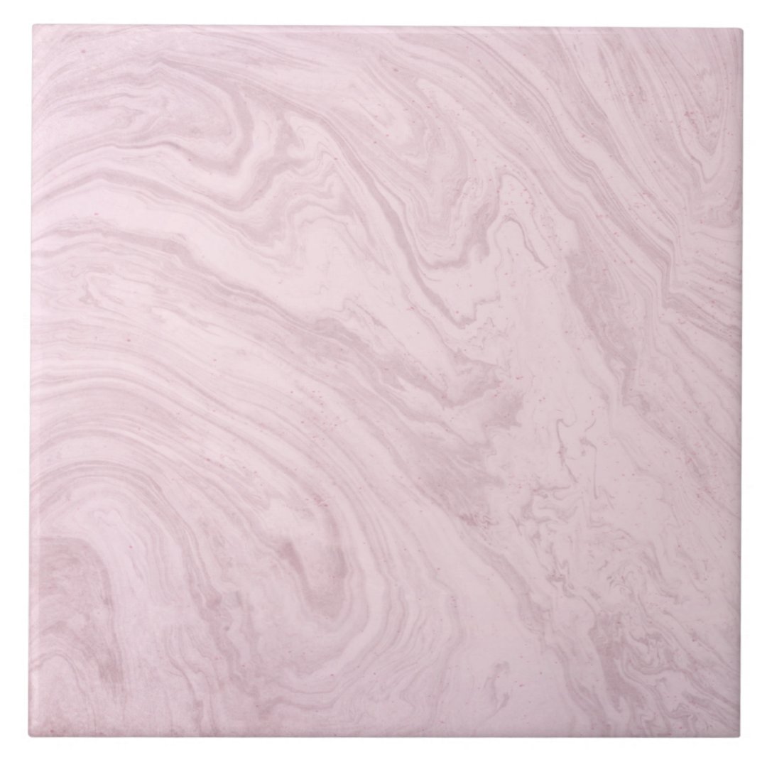 Blush Faux Marble Ceramic Tile | Zazzle