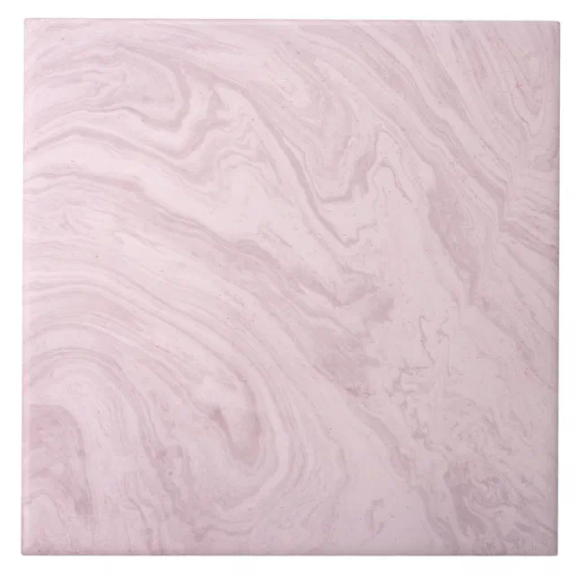 Blush Faux Marble Ceramic Tile | Zazzle