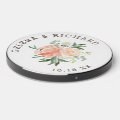 Blush Floral Bouquet Personalized Wireless Charger | Zazzle