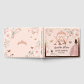 Blush Floral Quinceañera Quince 15 XV Rose Gold Foil Guest Book | Zazzle