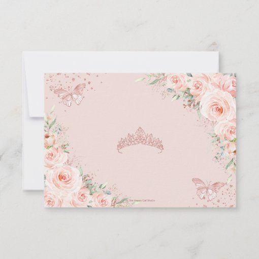Blush Floral Rose Quinceanera Sweet 16 Calendar Save The Date | Zazzle
