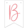 Blush Floral Watercolor Bridal Bunting Banner | Zazzle