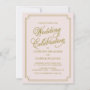 Blush & Gold Whimsical Script Wedding Invitation I | Zazzle