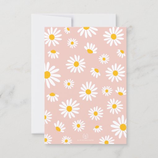 Blush Groovy One Boho Daisy Floral 1st Birthday Invitation | Zazzle