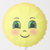 Blush Happy Face Emoji Balloon | Zazzle