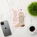 Blush Nash Bash Cowgirl Boot Bachelorette Party Foil Invitation | Zazzle