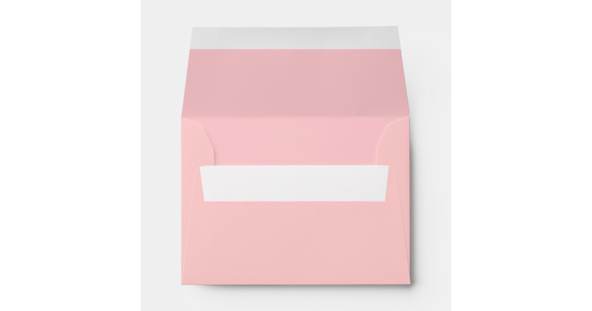 Blush Pink A6 4x6 Inside Color Envelope | Zazzle