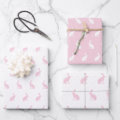 Blush Pink and White Upright Rabbits Pattern. Wrapping Paper Sheets ...