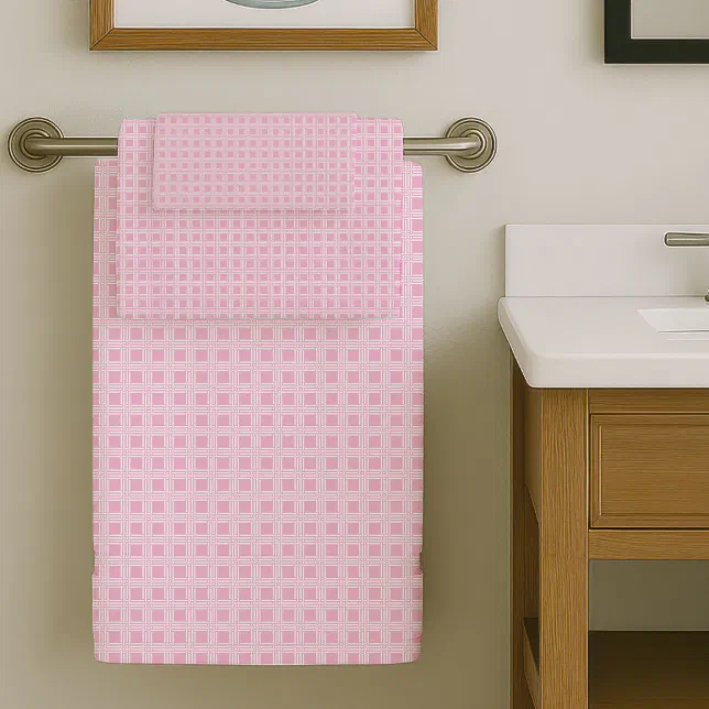 Blush Pink Bath Towels Clean and Elegant Feel | Zazzle