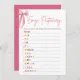 Blush Pink Bow Bridal Shower Emoji Pictionary Game Invitation | Zazzle