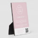 Blush Pink Business Logo Plaque | Zazzle
