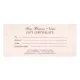 Blush Pink Classic Generic Plain Gift Certificate | Zazzle