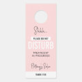 Blush Pink Do Not Disturb Beauty Salon or Spa Door Hanger | Zazzle