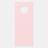 Blush Pink Do Not Disturb Treatment in Progress Door Hanger | Zazzle