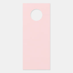 Blush Pink Do Not Disturb Treatment in Progress Door Hanger | Zazzle
