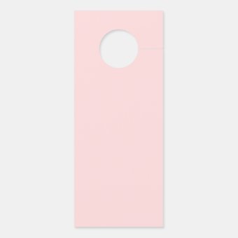 Blush Pink Do Not Disturb Treatment in Progress Door Hanger | Zazzle