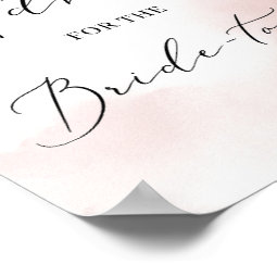 Blush pink floral gold advice for the bride sign | Zazzle