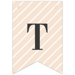 Blush Pink Floral Greenery Wedding Bride to Be Bunting Flags | Zazzle