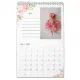 Blush Pink Floral Photo Calendar With Notes | Zazzle