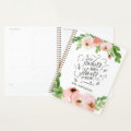 Blush pink floral thank you teacher gift planner | Zazzle