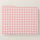 Blush Pink Gingham Check Pattern File Folder | Zazzle