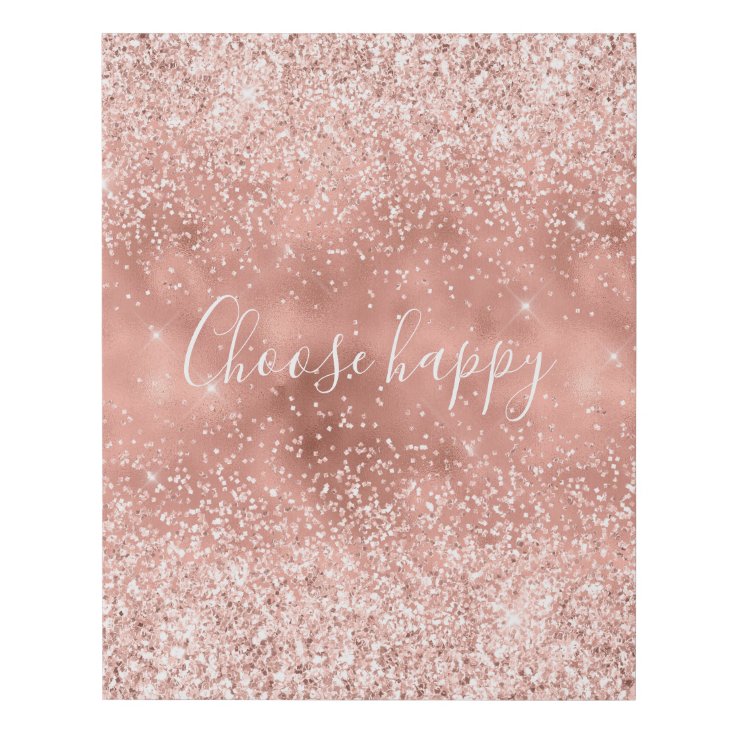 Blush Pink Glitzy Sparkle Glitter Faux Canvas Print | Zazzle