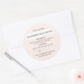 Blush Pink Ingredient and Allergen Food Label | Zazzle