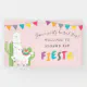 Blush Pink Llama Fun Cactus Birthday Party Welcome Banner | Zazzle
