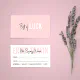 Blush Pink Logo Prize Draw Raffle Business Ticket | Zazzle
