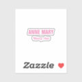Blush Pink Name Makeup Artist Business Custom Sticker | Zazzle